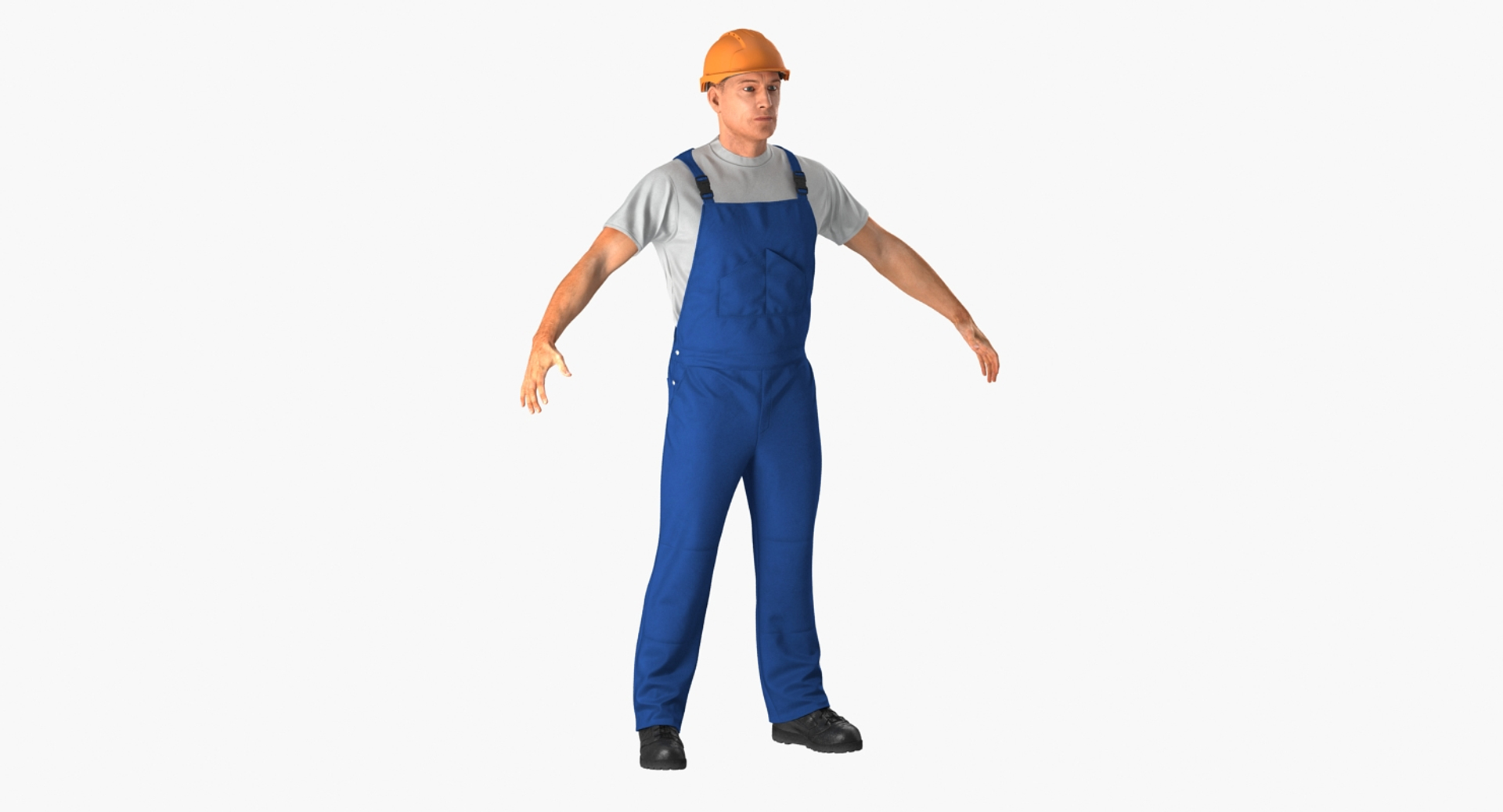 Construction Worker 3d 3ds