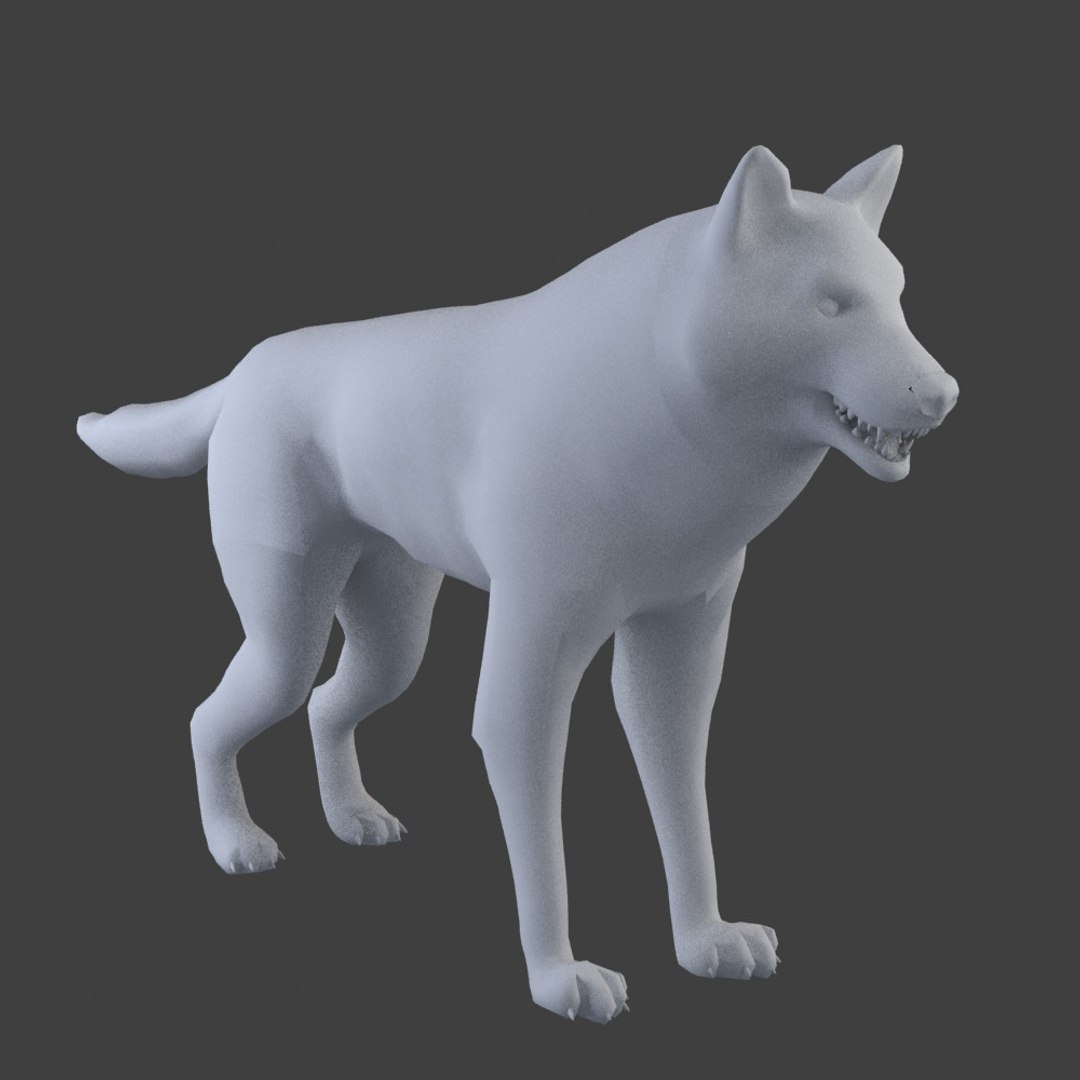 Grey Wolf 3d Model