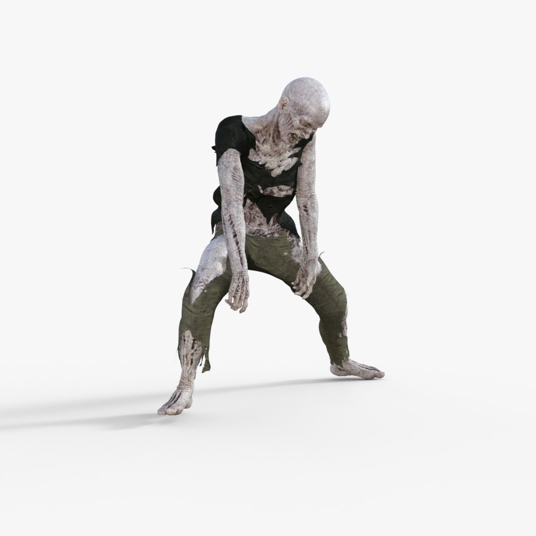 3D Zombie Rigged - TurboSquid 1976630