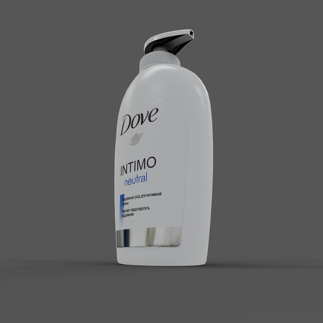 3D Shower Gel Dove Intimo Neutral 250ml Model - TurboSquid 2005551