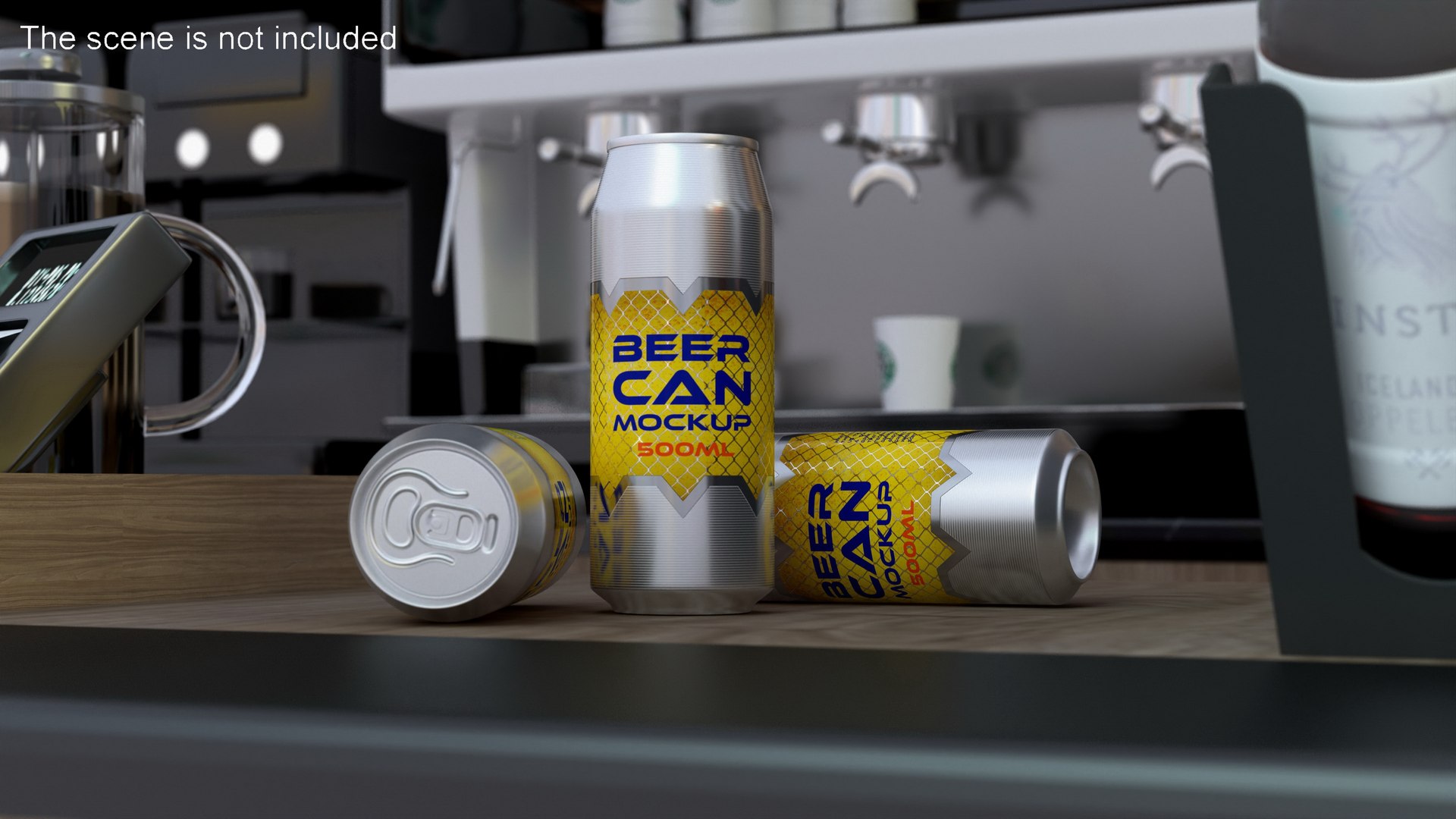 Beer Can Mockup 500ml 3D Model - TurboSquid 2059236