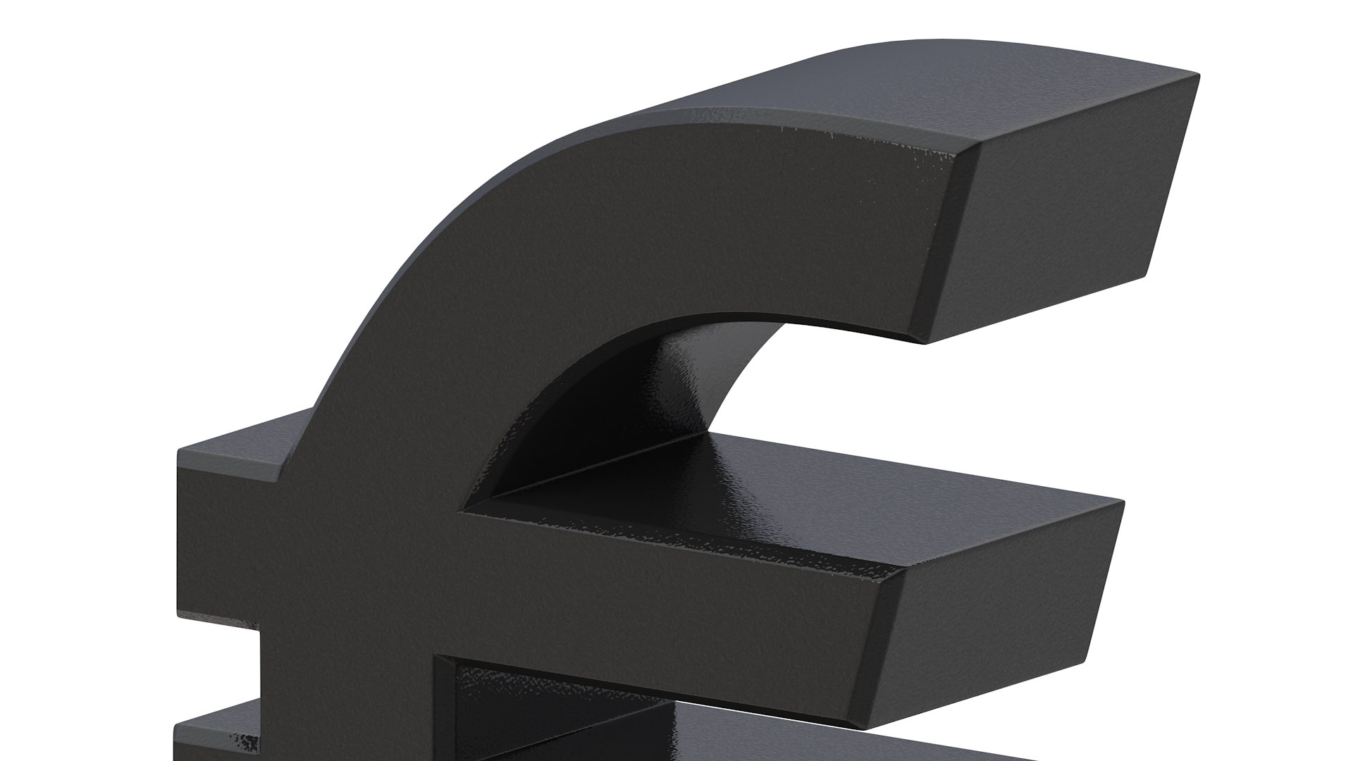 Euro Currency Symbol Plastic 3D Model - TurboSquid 1856540