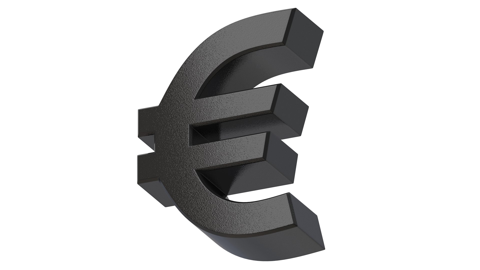 Euro Currency Symbol Plastic 3D Model - TurboSquid 1856540