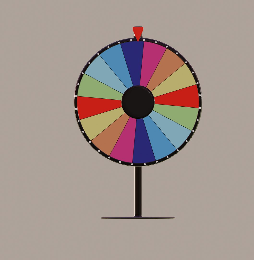 3D Model Colorful Spinning Wheel - TurboSquid 1482956