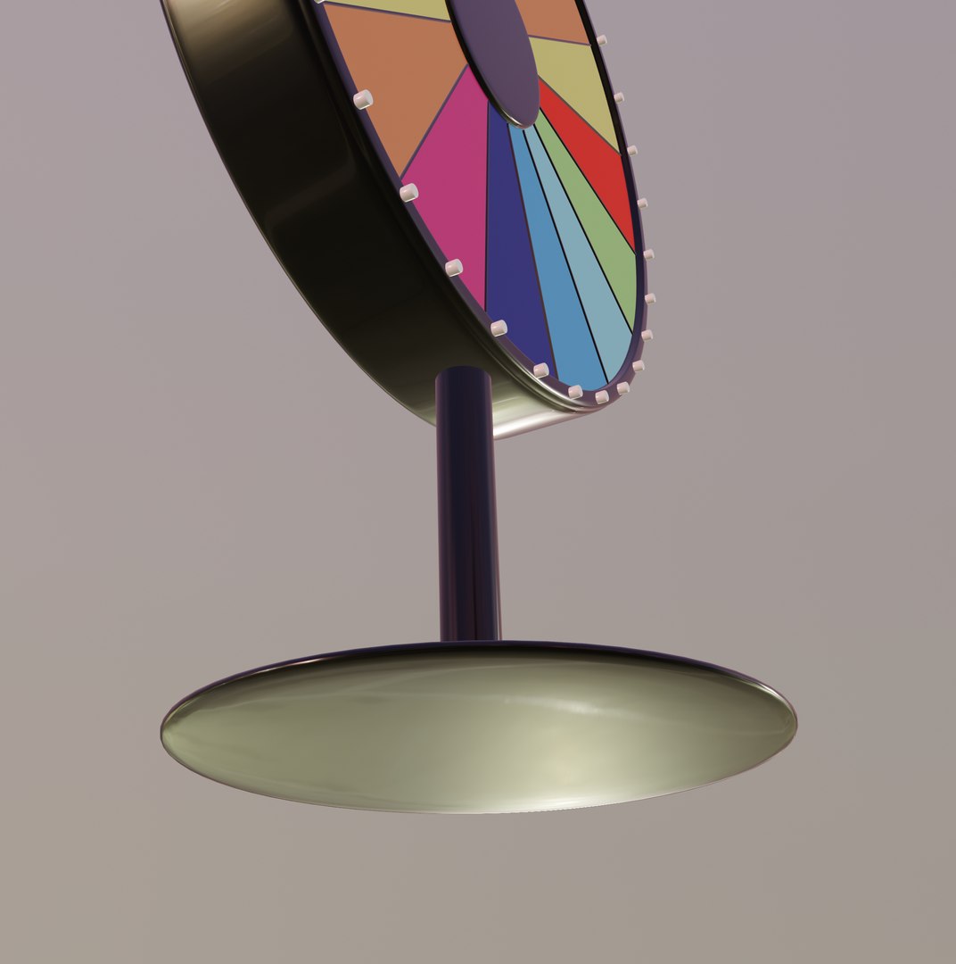 3D Model Colorful Spinning Wheel - TurboSquid 1482956