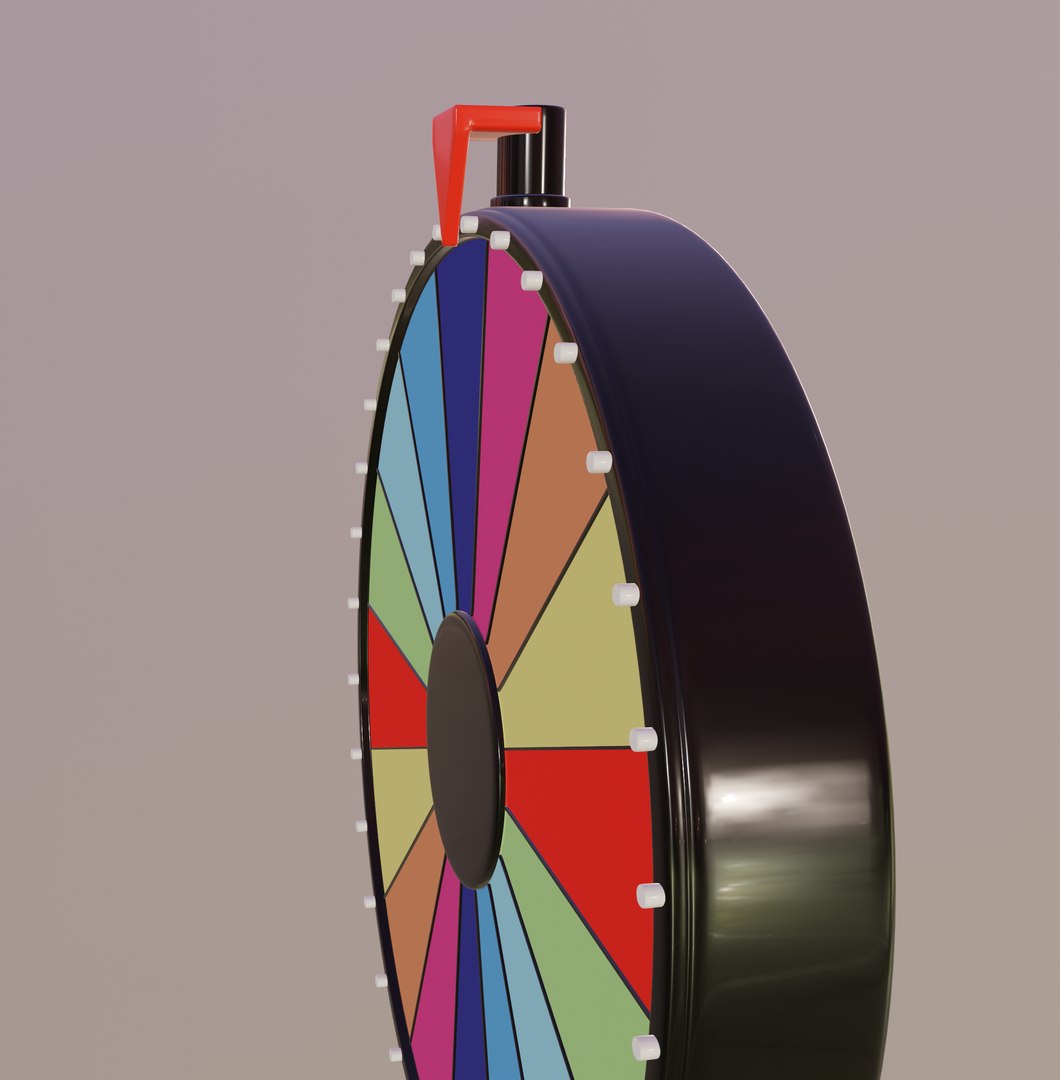 3D Model Colorful Spinning Wheel - TurboSquid 1482956