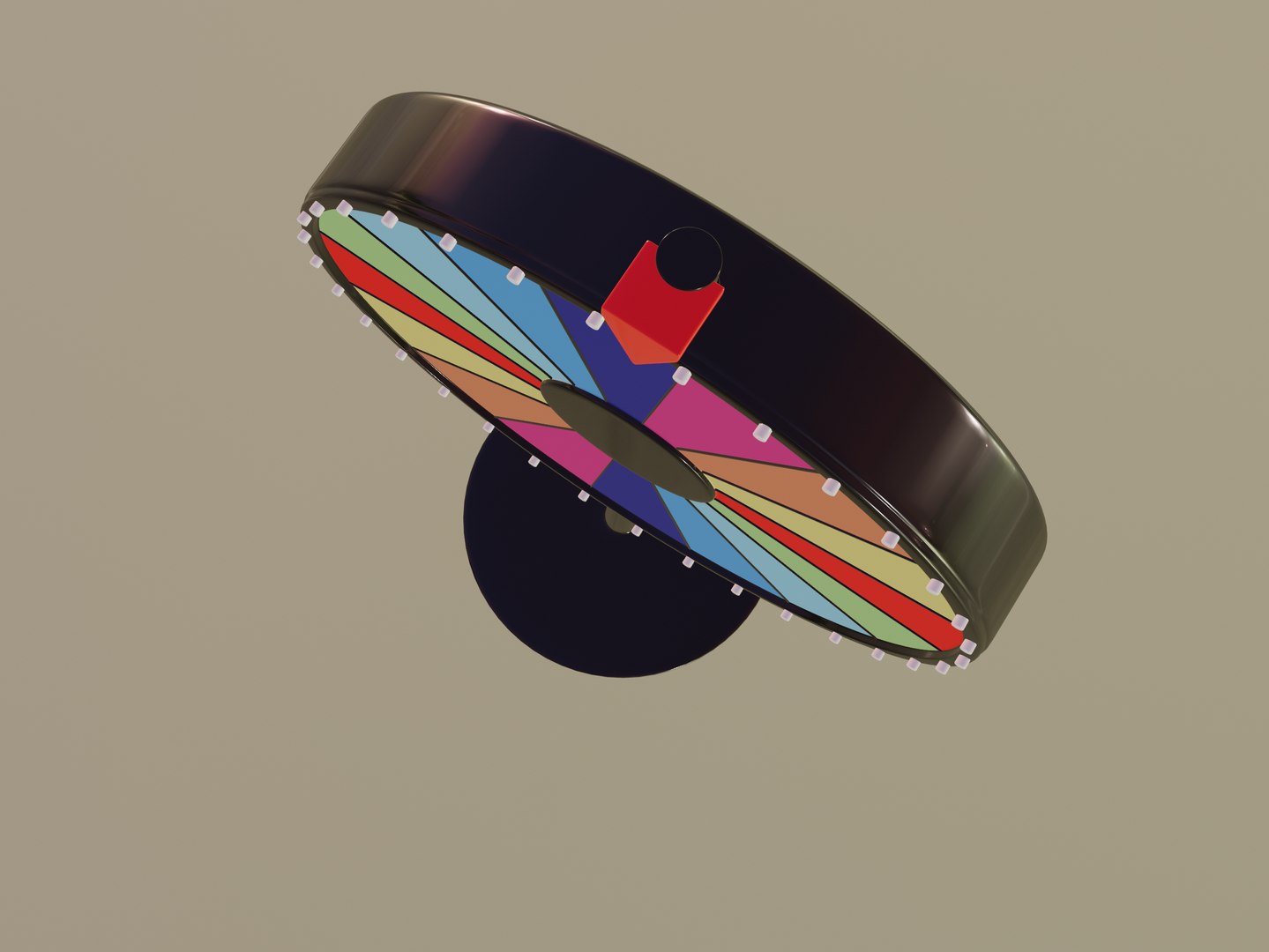 3D Model Colorful Spinning Wheel - TurboSquid 1482956