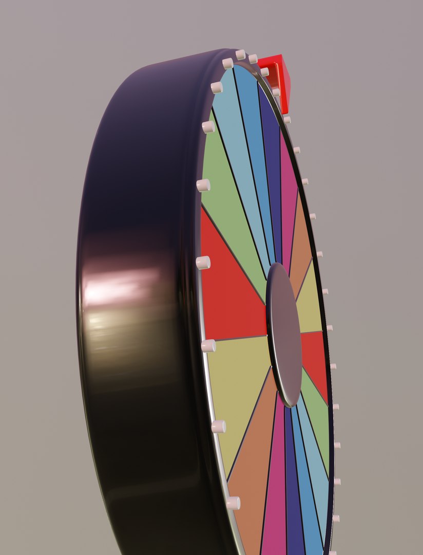 3D Model Colorful Spinning Wheel - TurboSquid 1482956