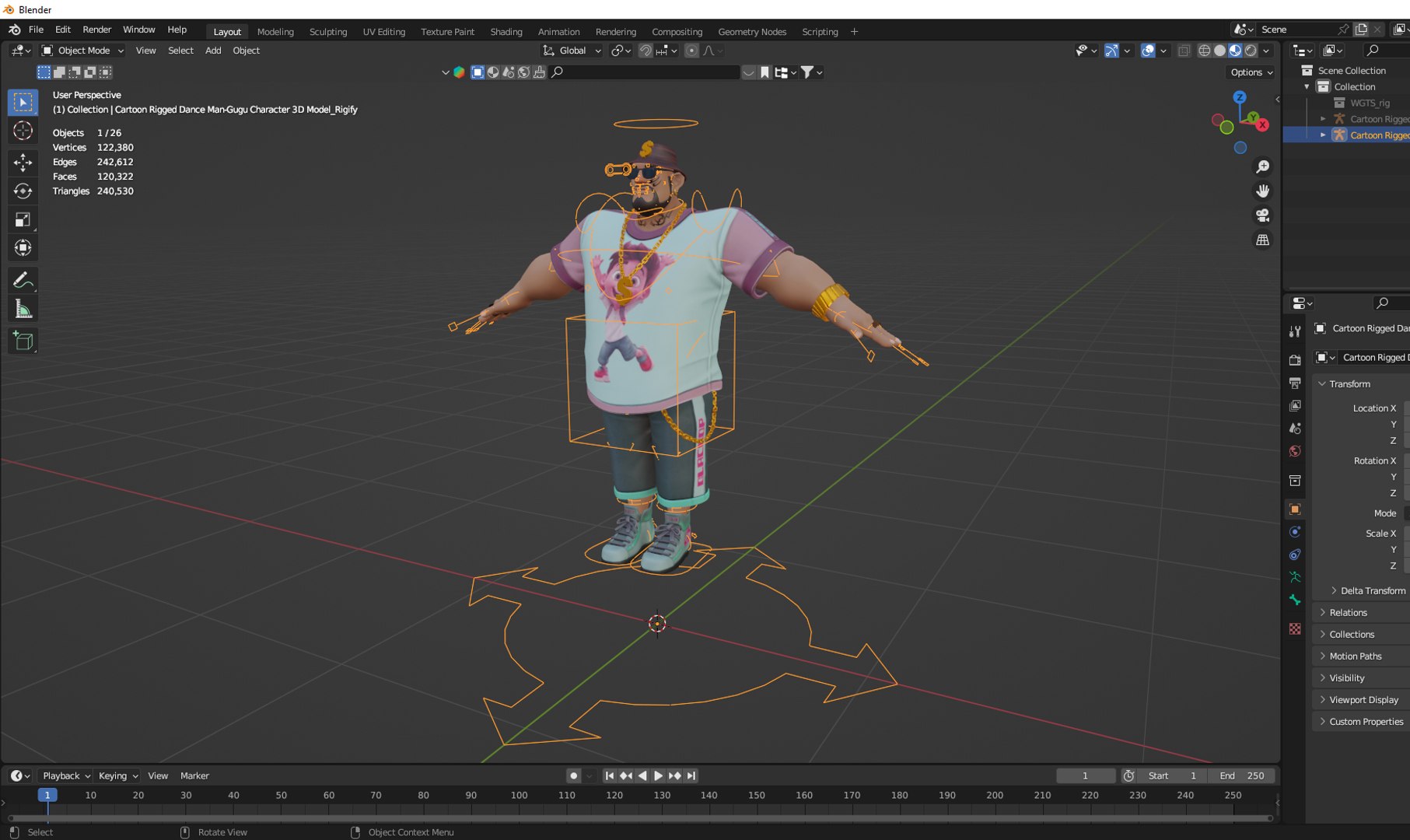 3D Model Cartoon Rigged Dancer Man-Gugu Character 3D Model - TurboSquid ...