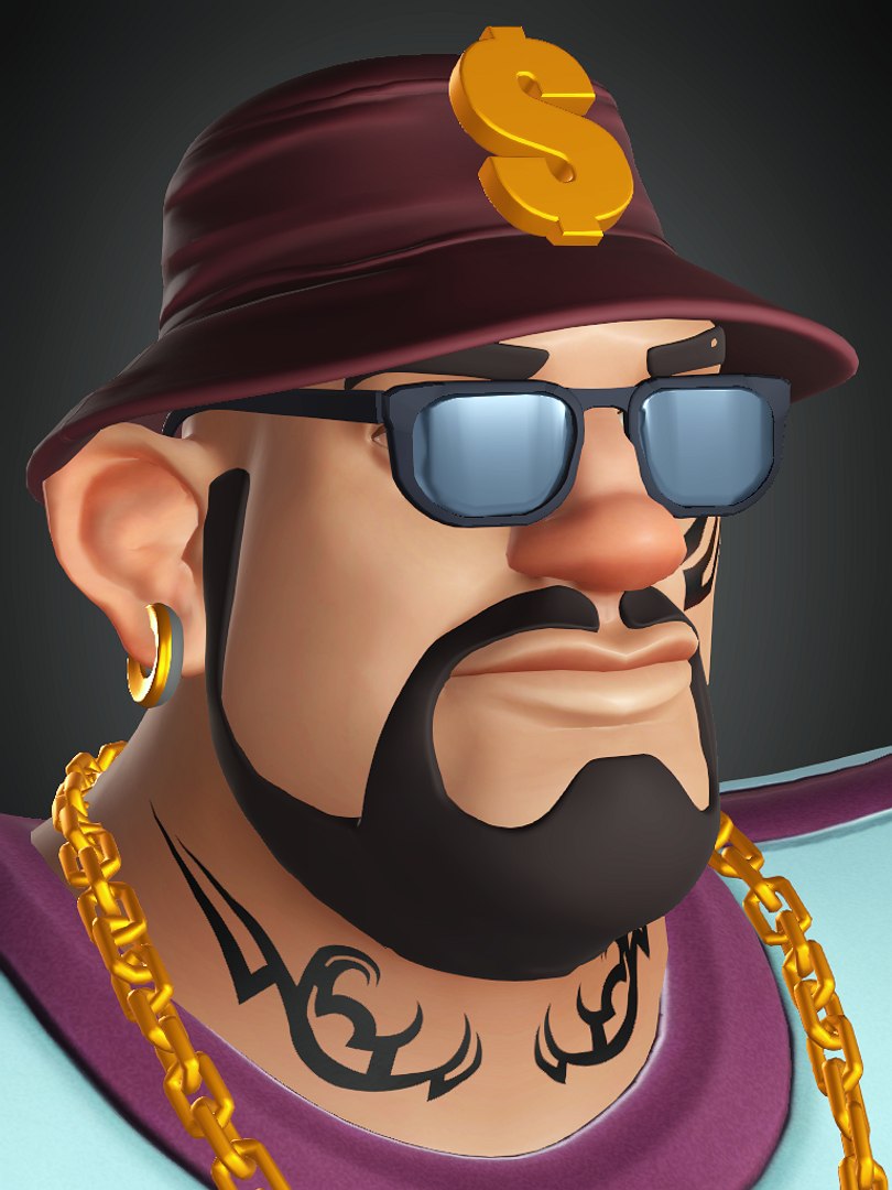 3D Model Cartoon Rigged Dancer Man-Gugu Character 3D Model - TurboSquid ...