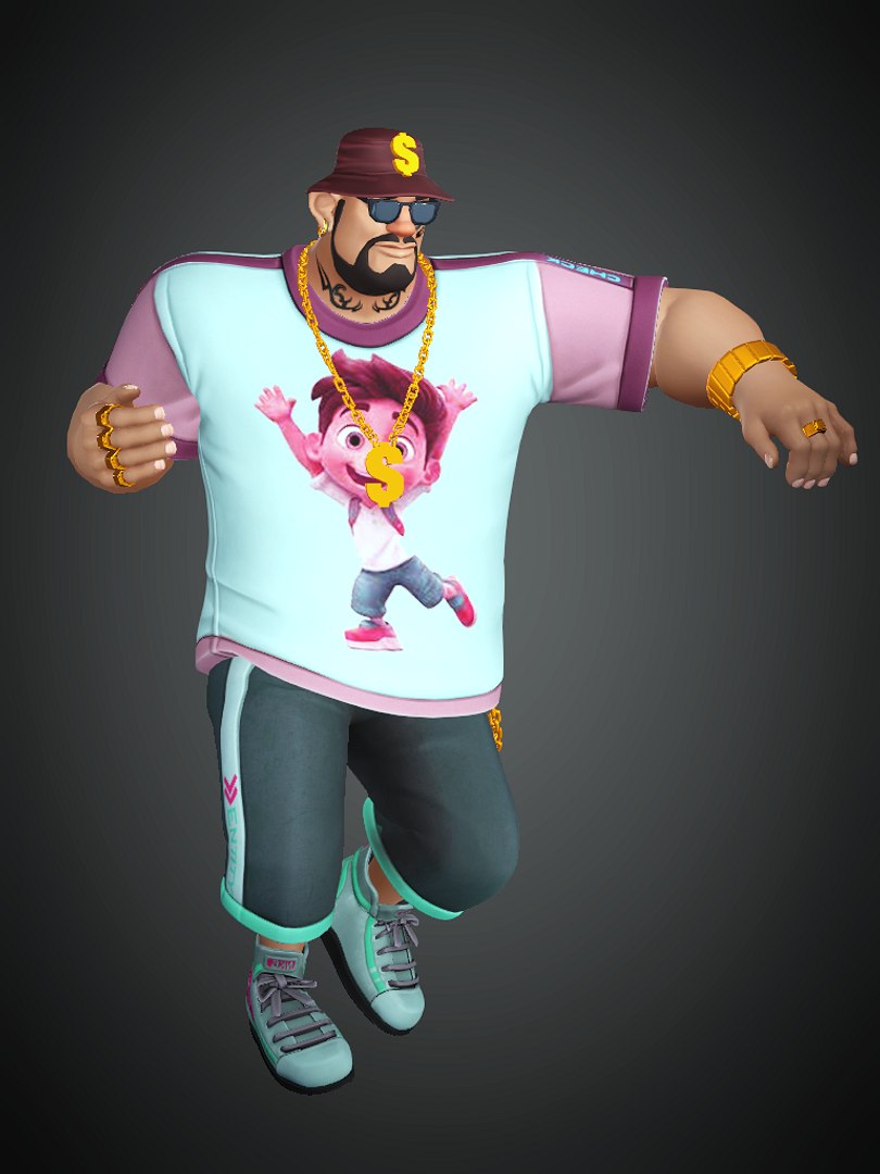 3D Model Cartoon Rigged Dancer Man-Gugu Character 3D Model - TurboSquid ...