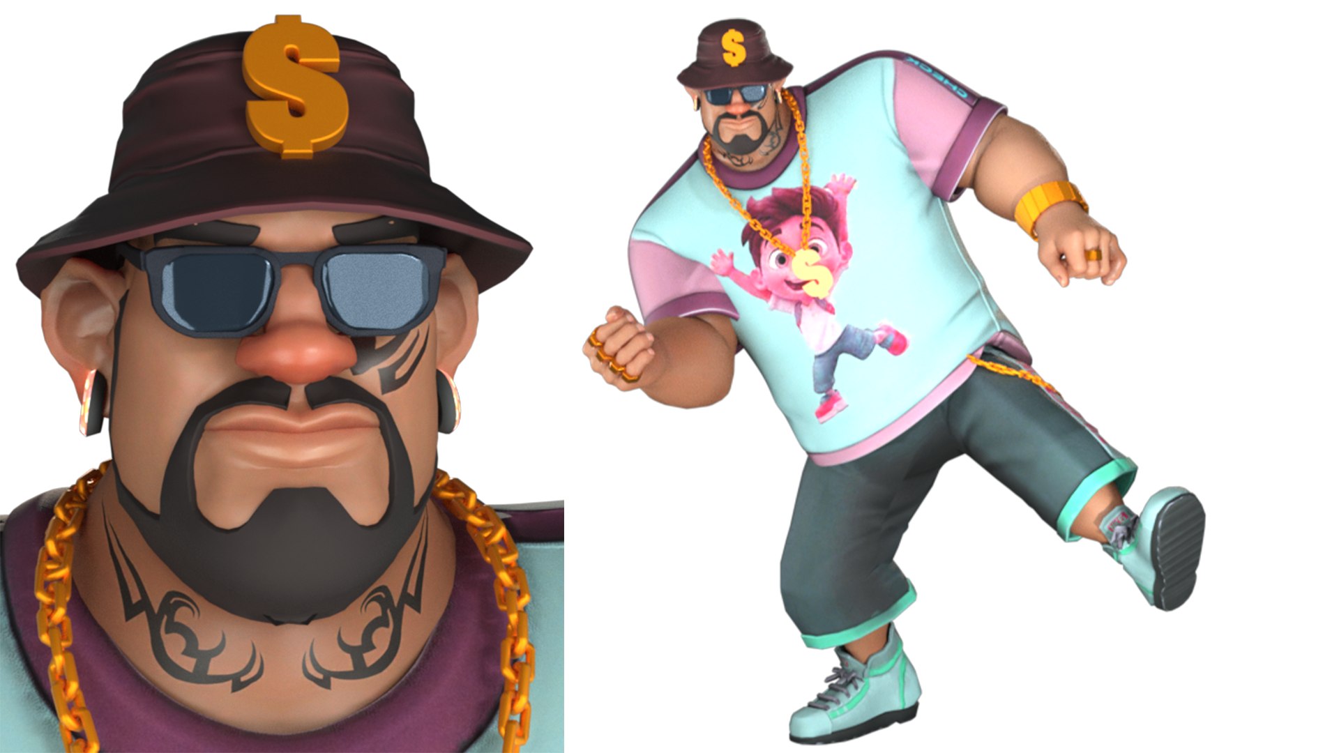 3D Model Cartoon Rigged Dancer Man-Gugu Character 3D Model - TurboSquid ...