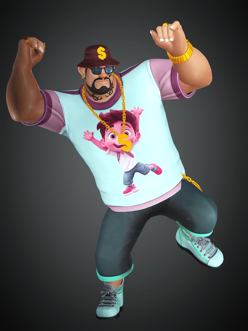 3D Model Cartoon Rigged Dancer Man-Gugu Character 3D Model - TurboSquid ...