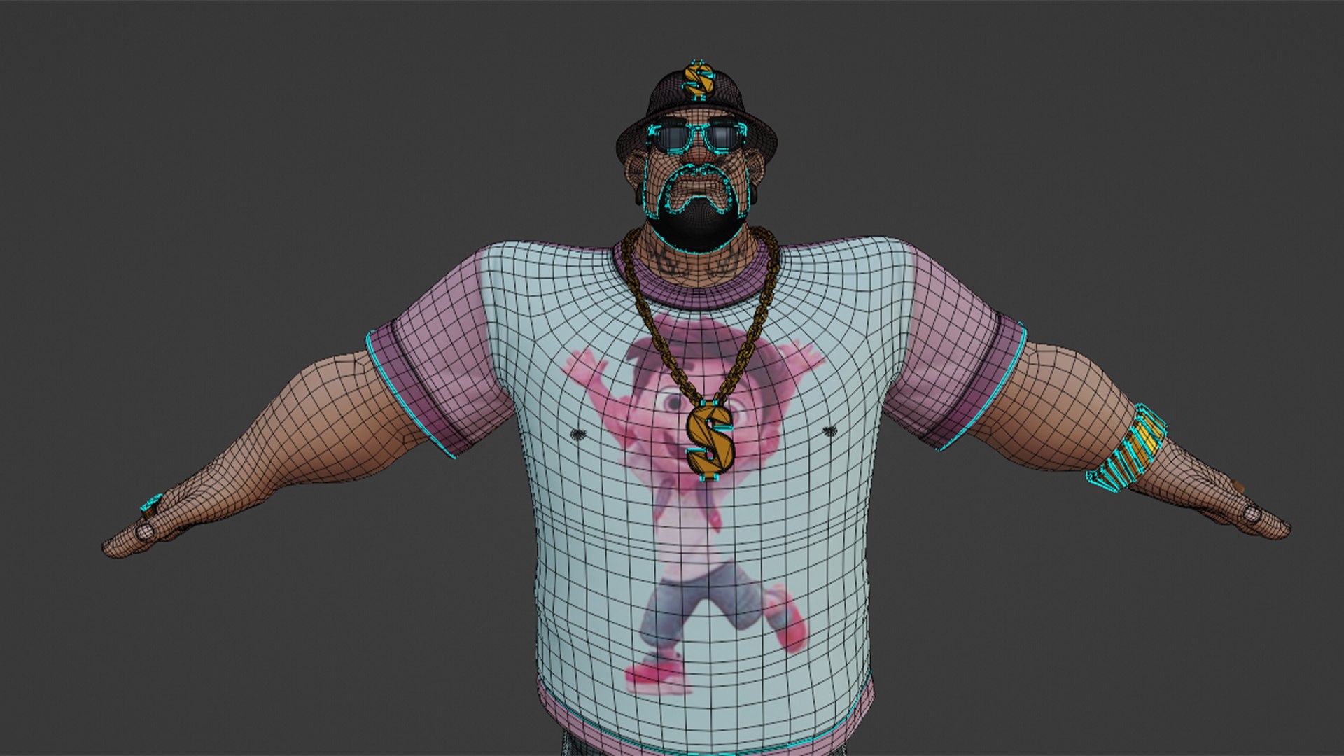 3D Model Cartoon Rigged Dancer Man-Gugu Character 3D Model - TurboSquid ...