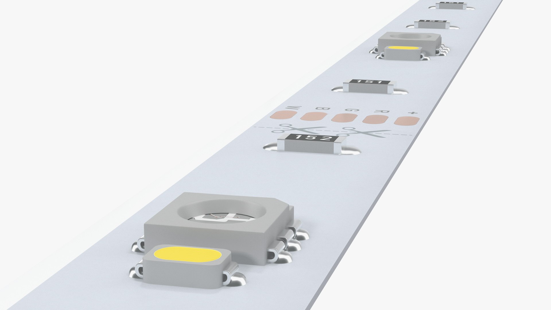 3D 3m 20cm Flexible Led Model - TurboSquid 1434224