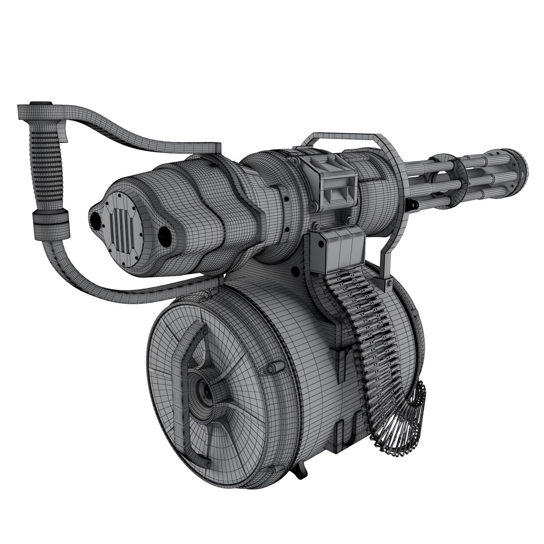 3D Gun Fallout Model - TurboSquid 1470391