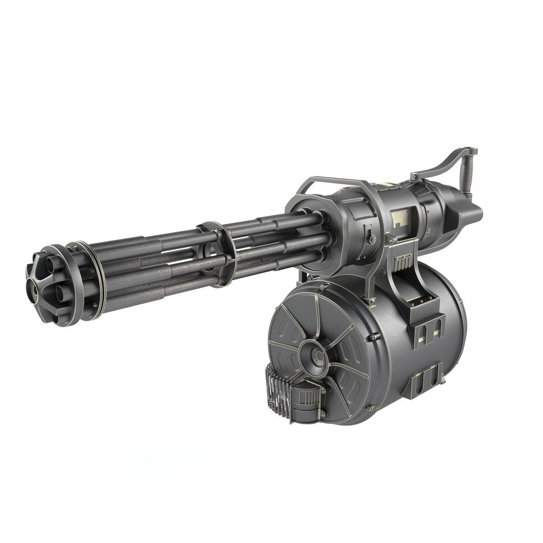 3D Gun Fallout Model - TurboSquid 1470391