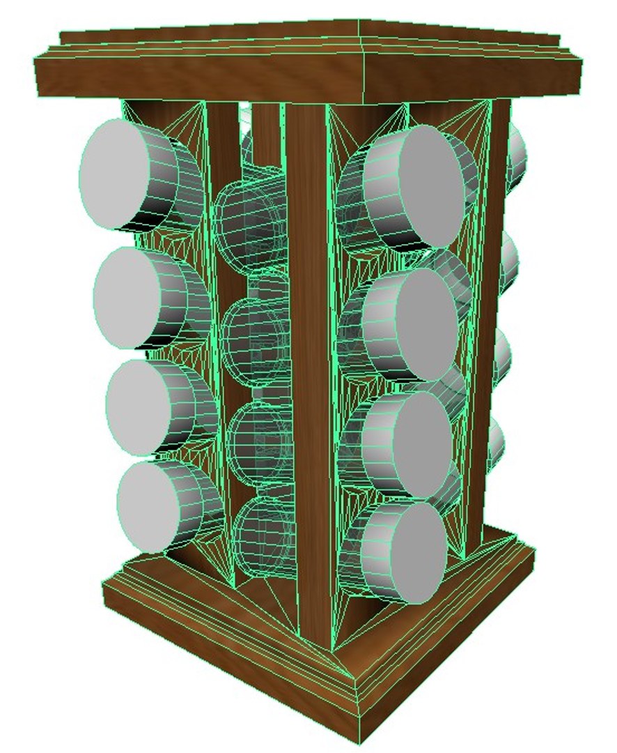 Spice Rack Turntable 3D Model - TurboSquid 1260467
