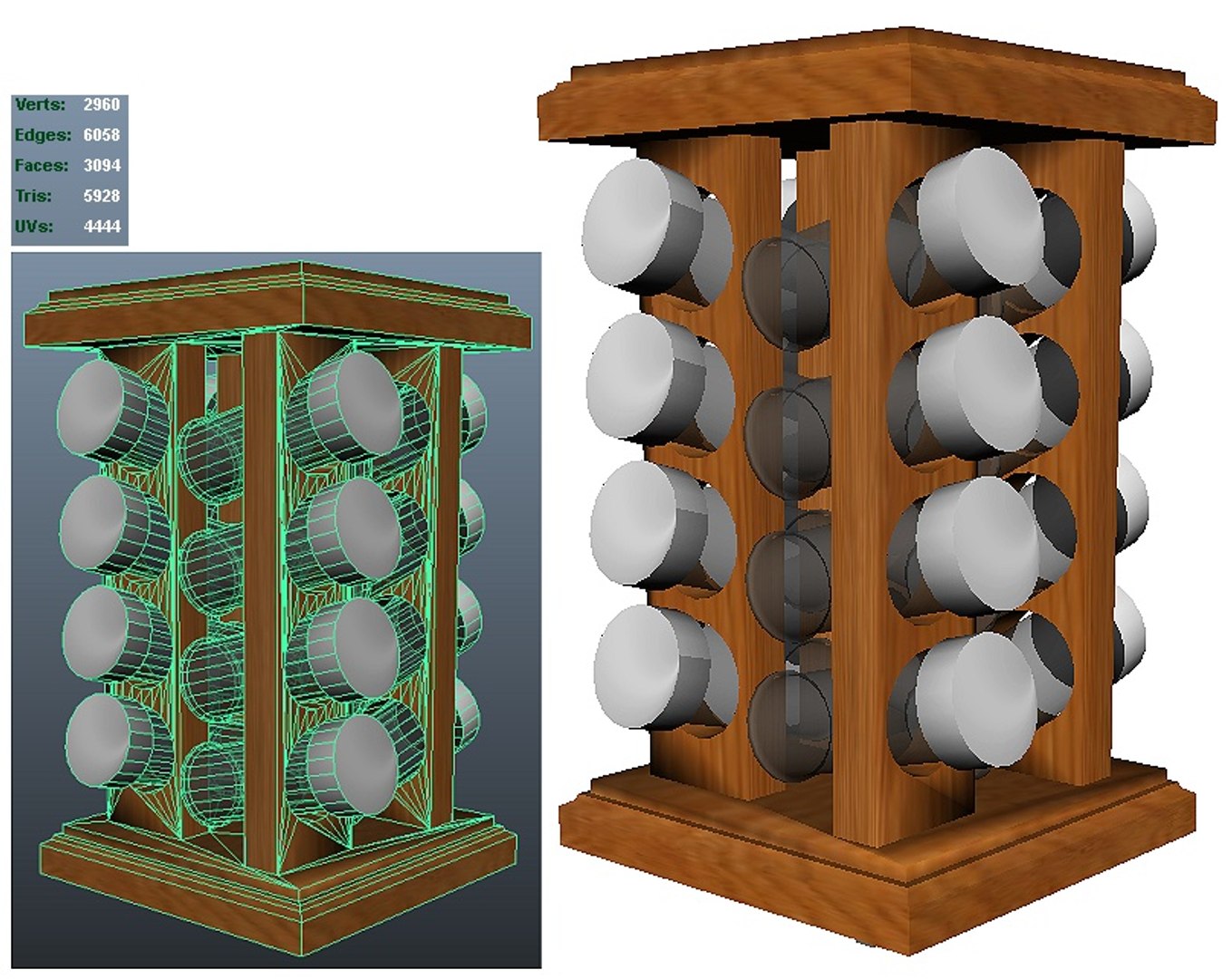 Spice Rack Turntable 3D Model - TurboSquid 1260467