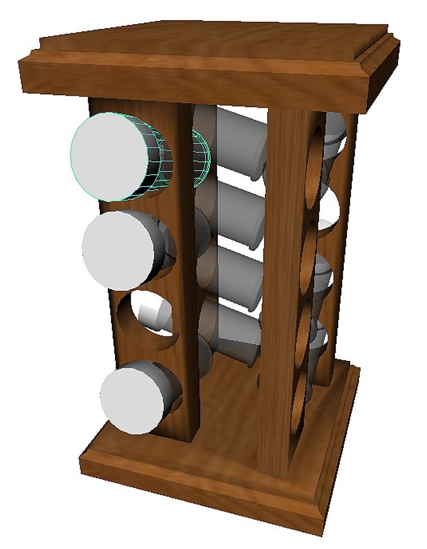 Spice Rack Turntable 3D Model - TurboSquid 1260467