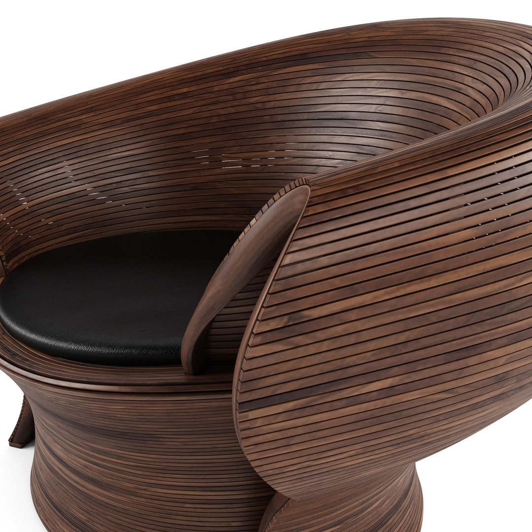 3D Steam 23 Walnut Steam Bent Chair By Bae Se Hwa - TurboSquid 1778464