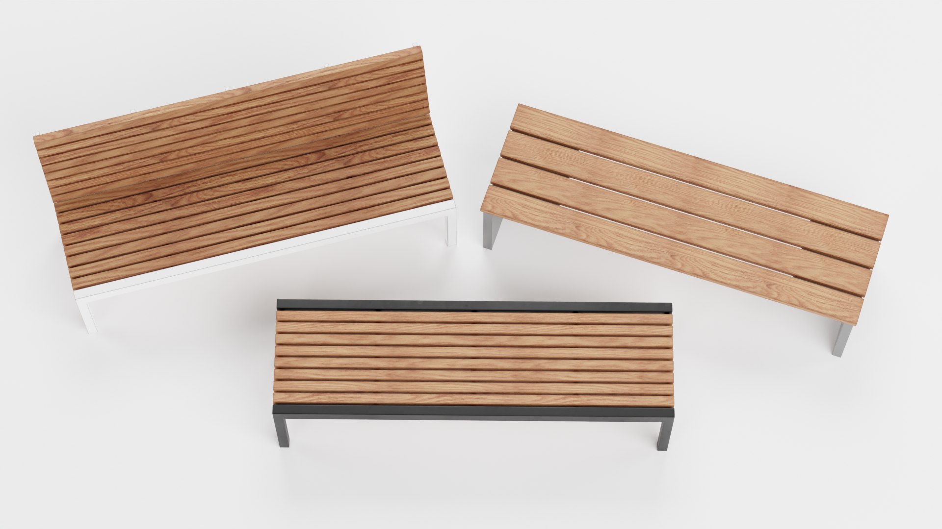 3D Garden Benches - TurboSquid 2053148