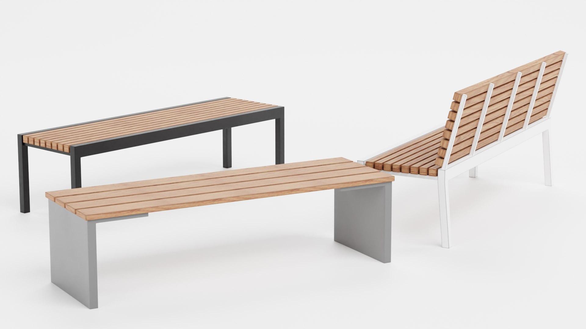 3D Garden Benches - TurboSquid 2053148