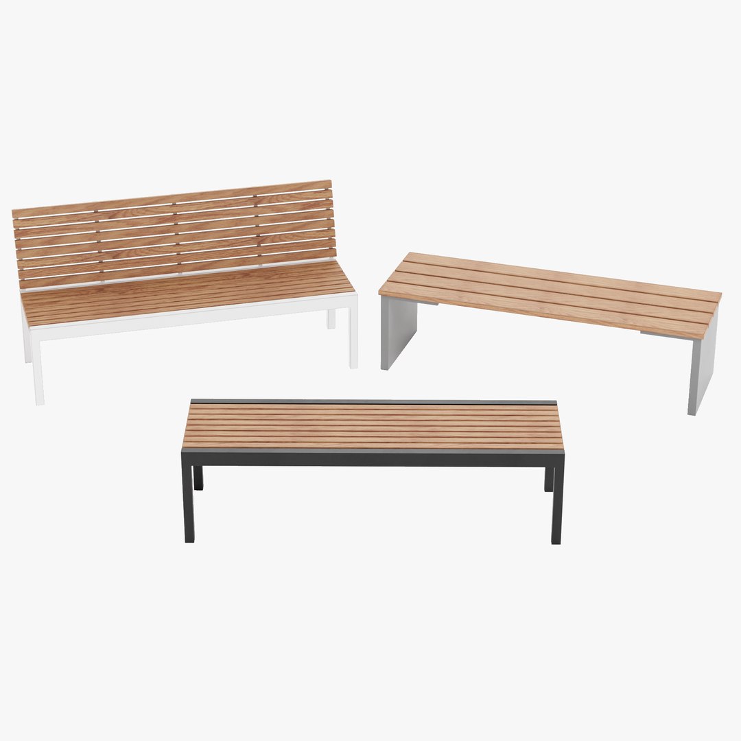 3D Garden Benches - TurboSquid 2053148