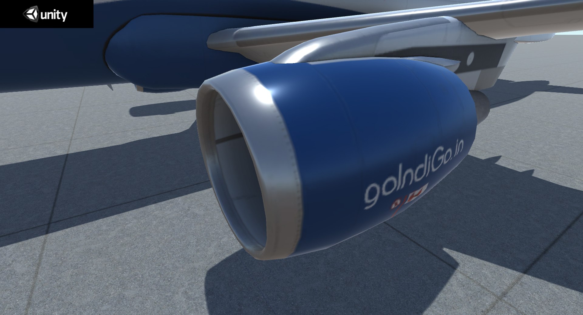 3d model airbus a320 indigo animation
