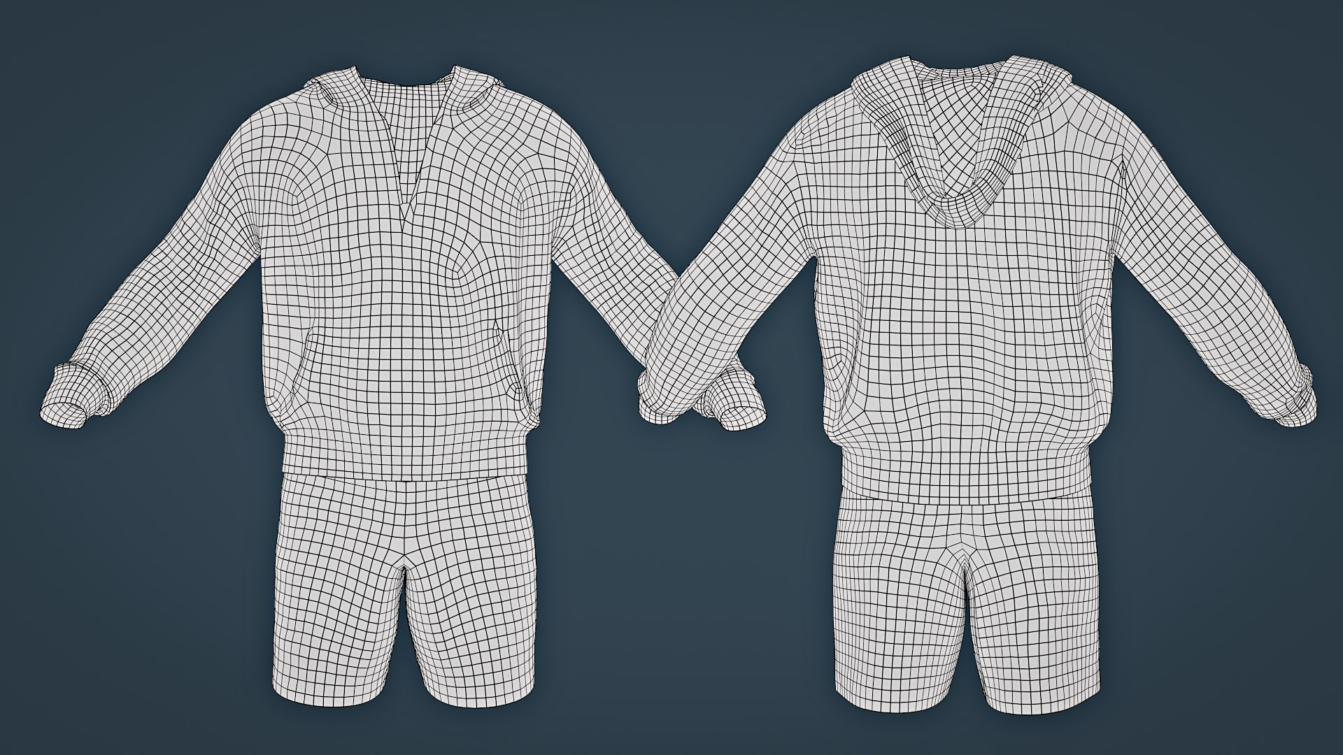 Free 3D Streetwear Parametric Outfit - TurboSquid 2520200