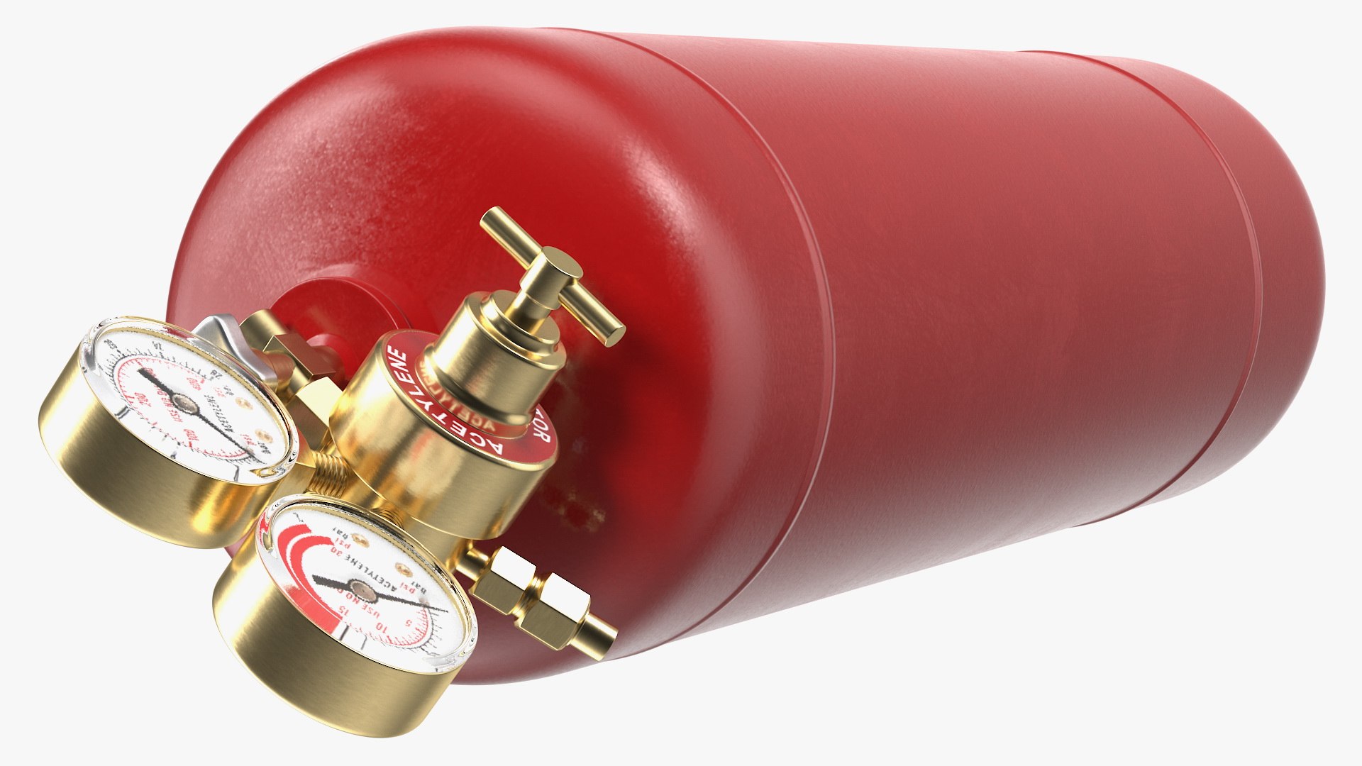 Acetylene gas cylinder regulator 3D model - TurboSquid 1623115