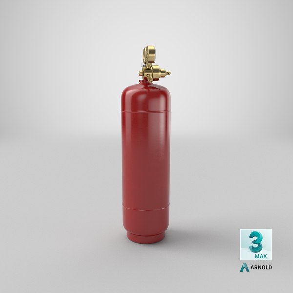 Acetylene gas cylinder regulator 3D model - TurboSquid 1623115