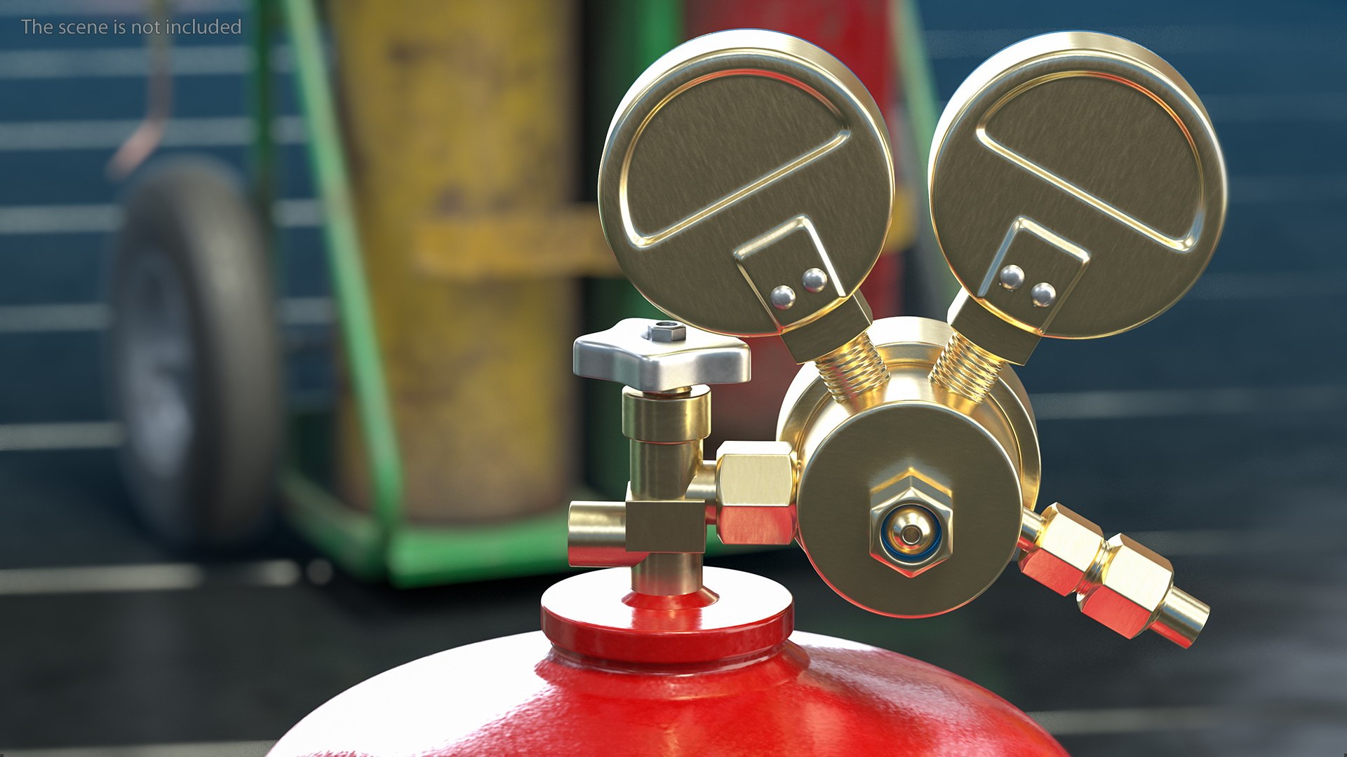 Acetylene gas cylinder regulator 3D model - TurboSquid 1623115