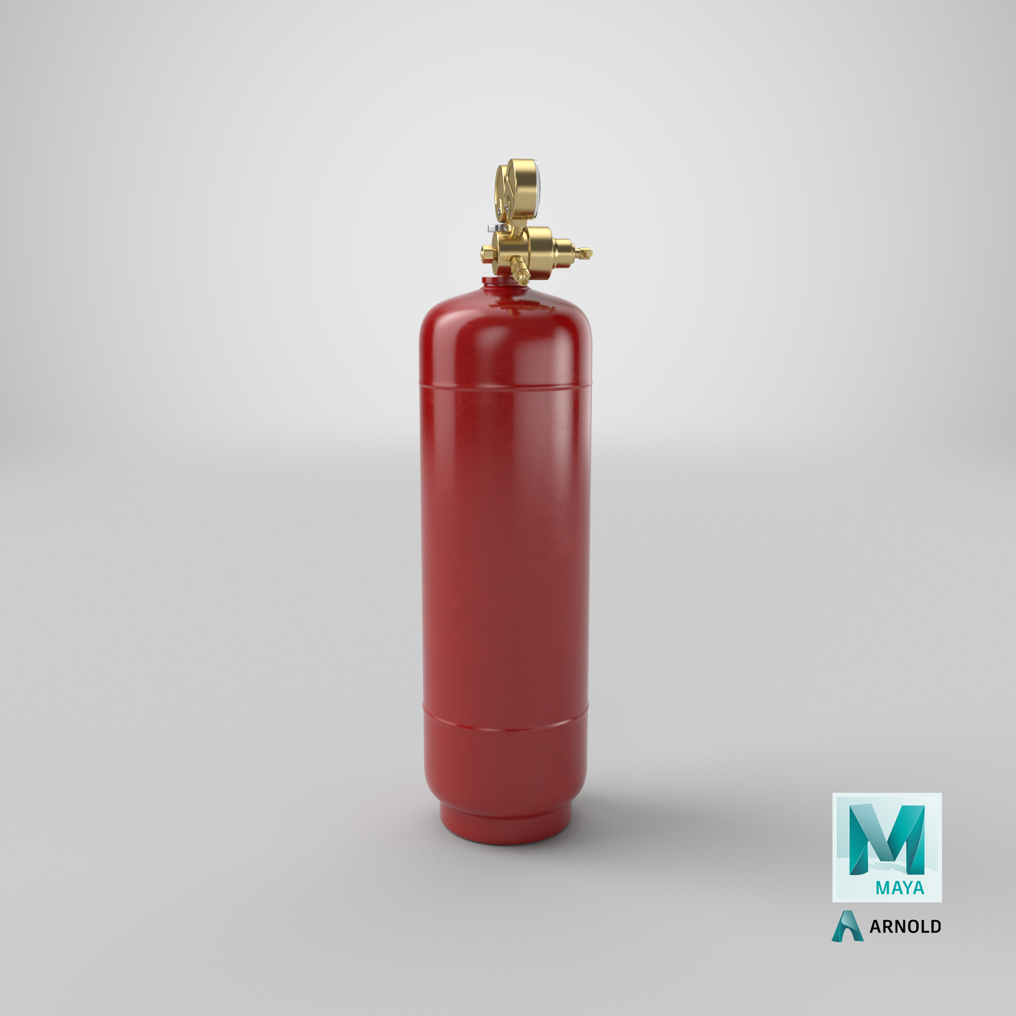 Acetylene gas cylinder regulator 3D model - TurboSquid 1623115