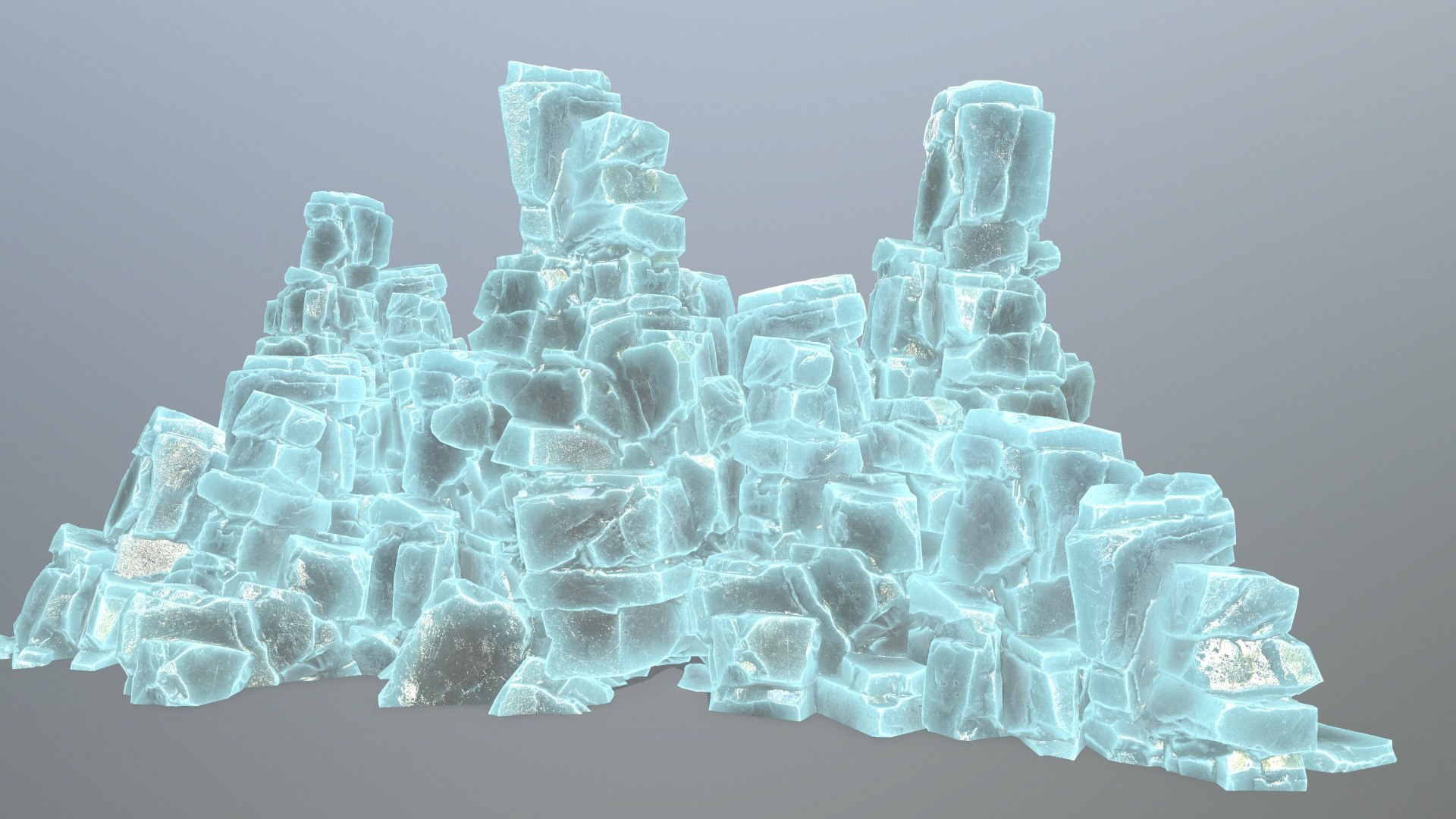 3D ice rock model - TurboSquid 2043670