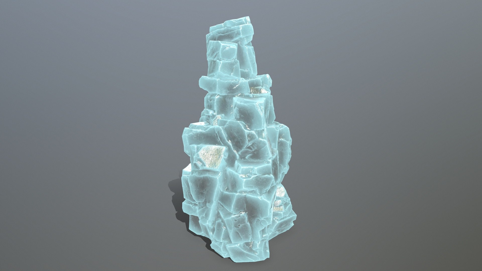 3D ice rock model - TurboSquid 2043670