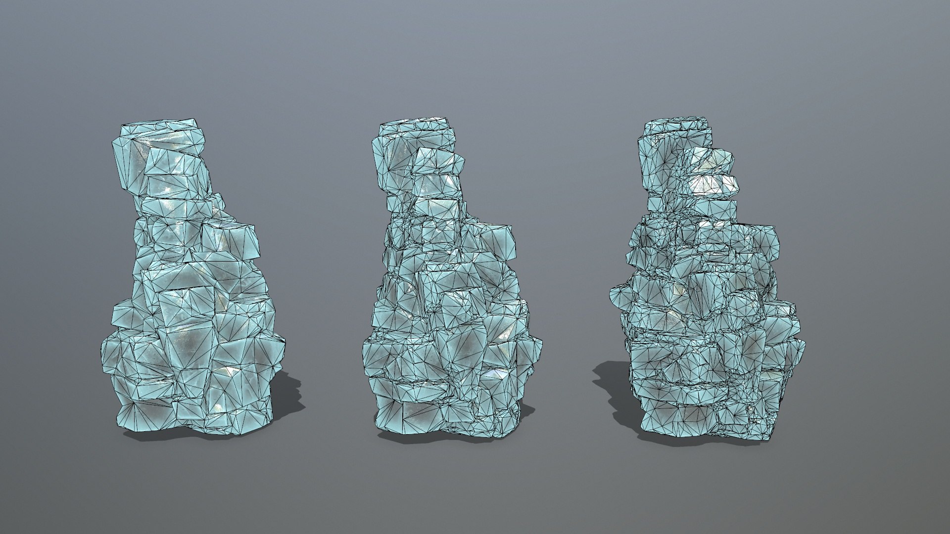 3D ice rock model - TurboSquid 2043670