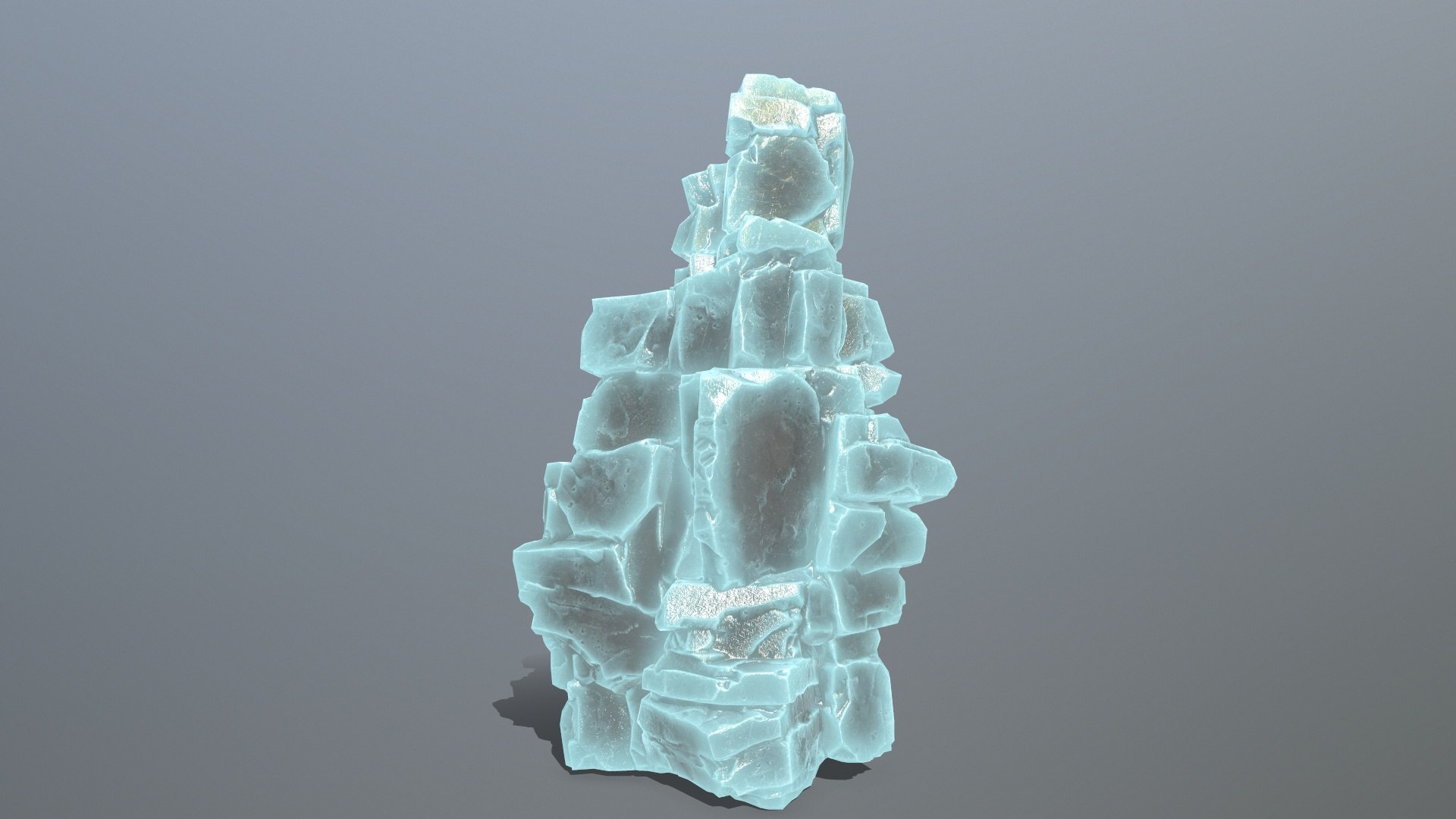 3D ice rock model - TurboSquid 2043670
