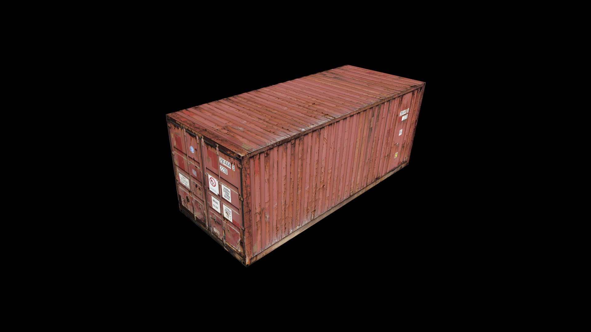 Free 3D Rusty Cargo Container Model - TurboSquid 1559804