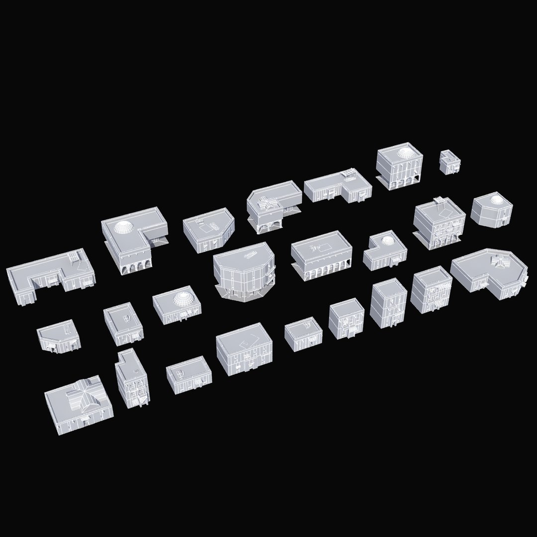 Middle Houses 3d Max