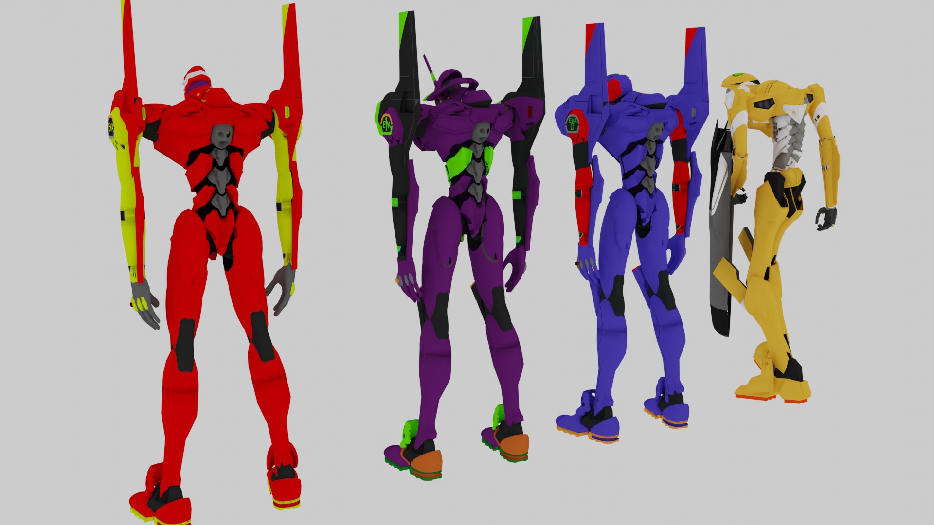 Evangelion Pack 3D Model - TurboSquid 1938291