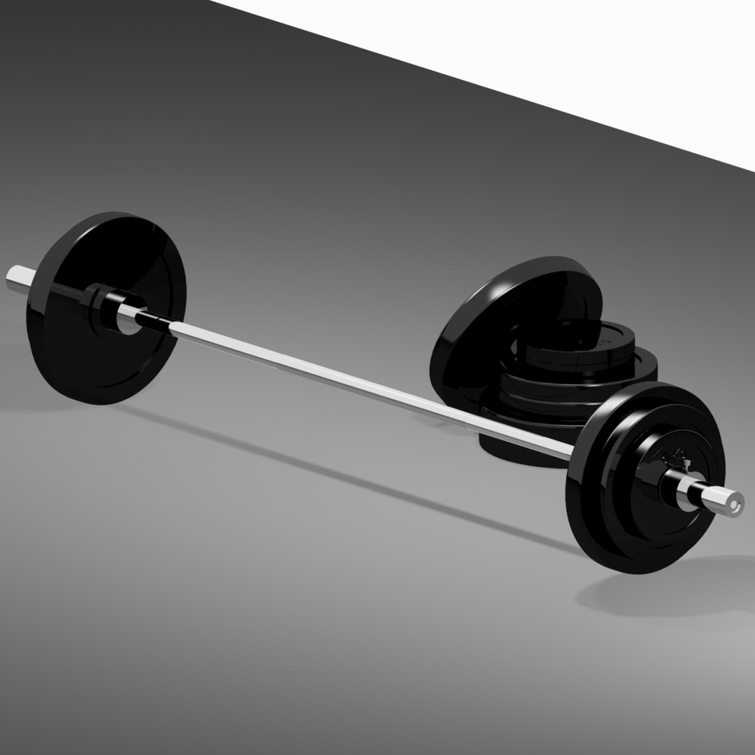 3d Model Barbell Dumbbell