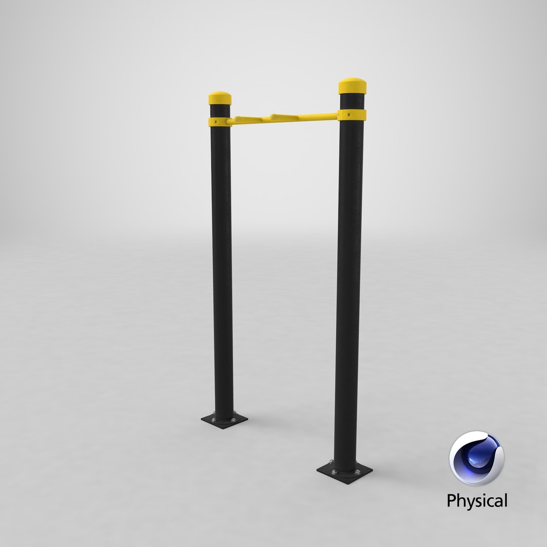 3D High Bar Workout Equipment V4 model - TurboSquid 2082602