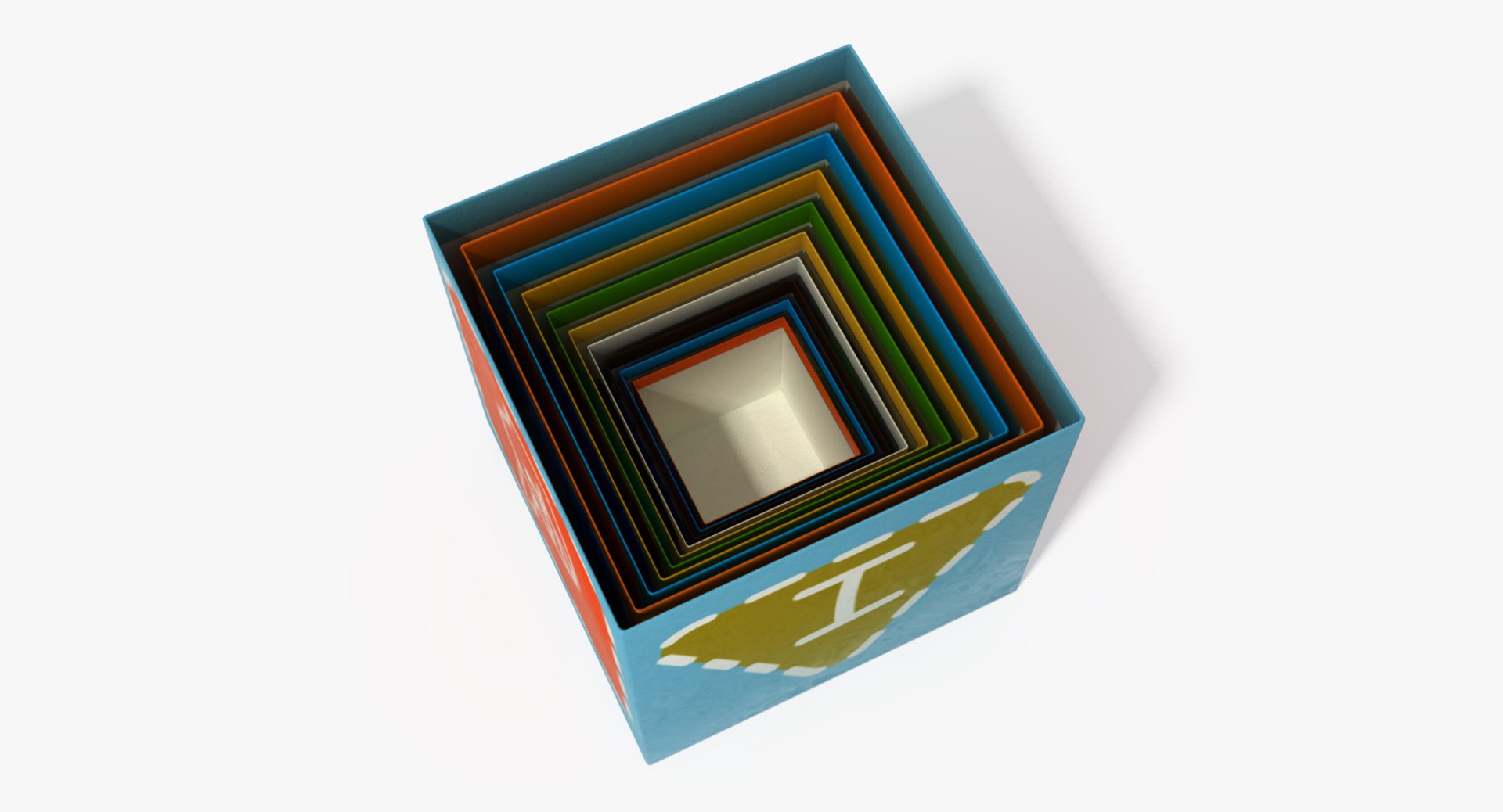 Stacking Cubes 3d Model