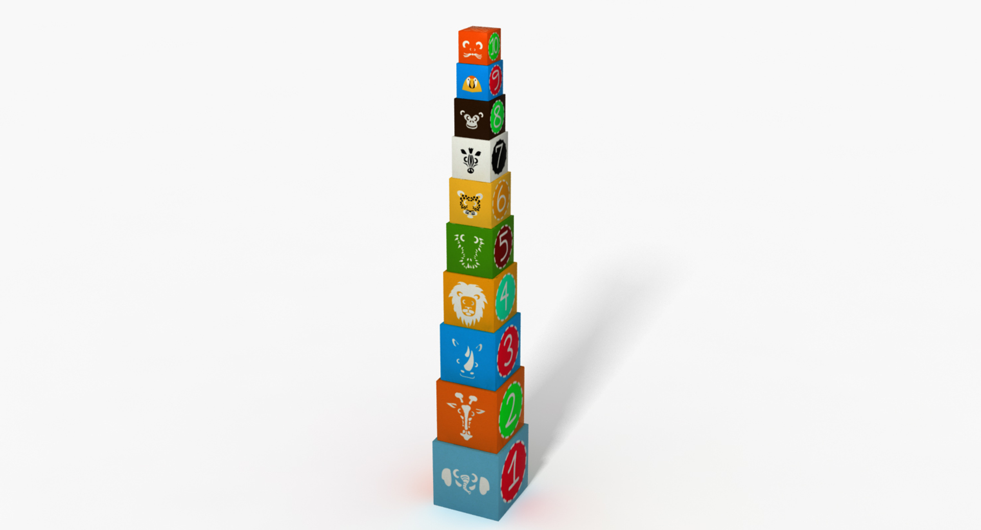 Stacking Cubes 3d Model