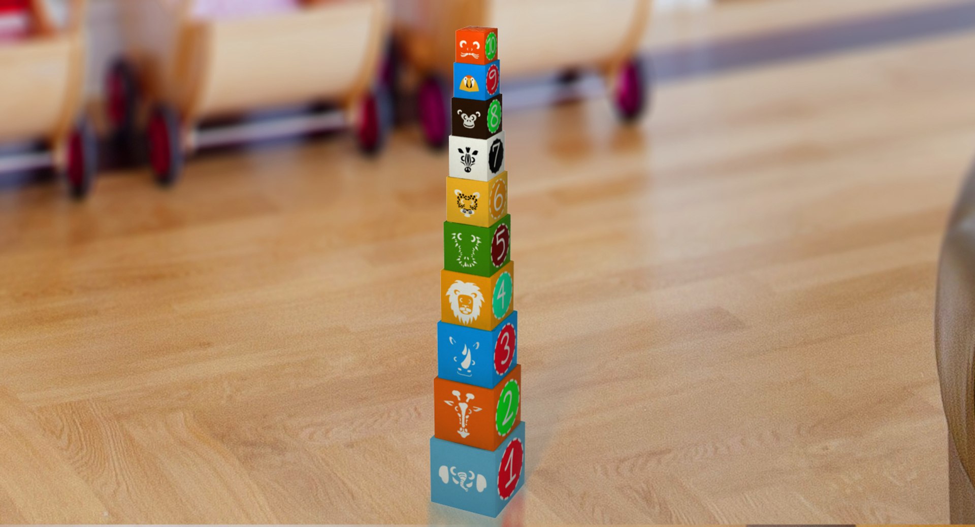 Stacking Cubes 3d Model