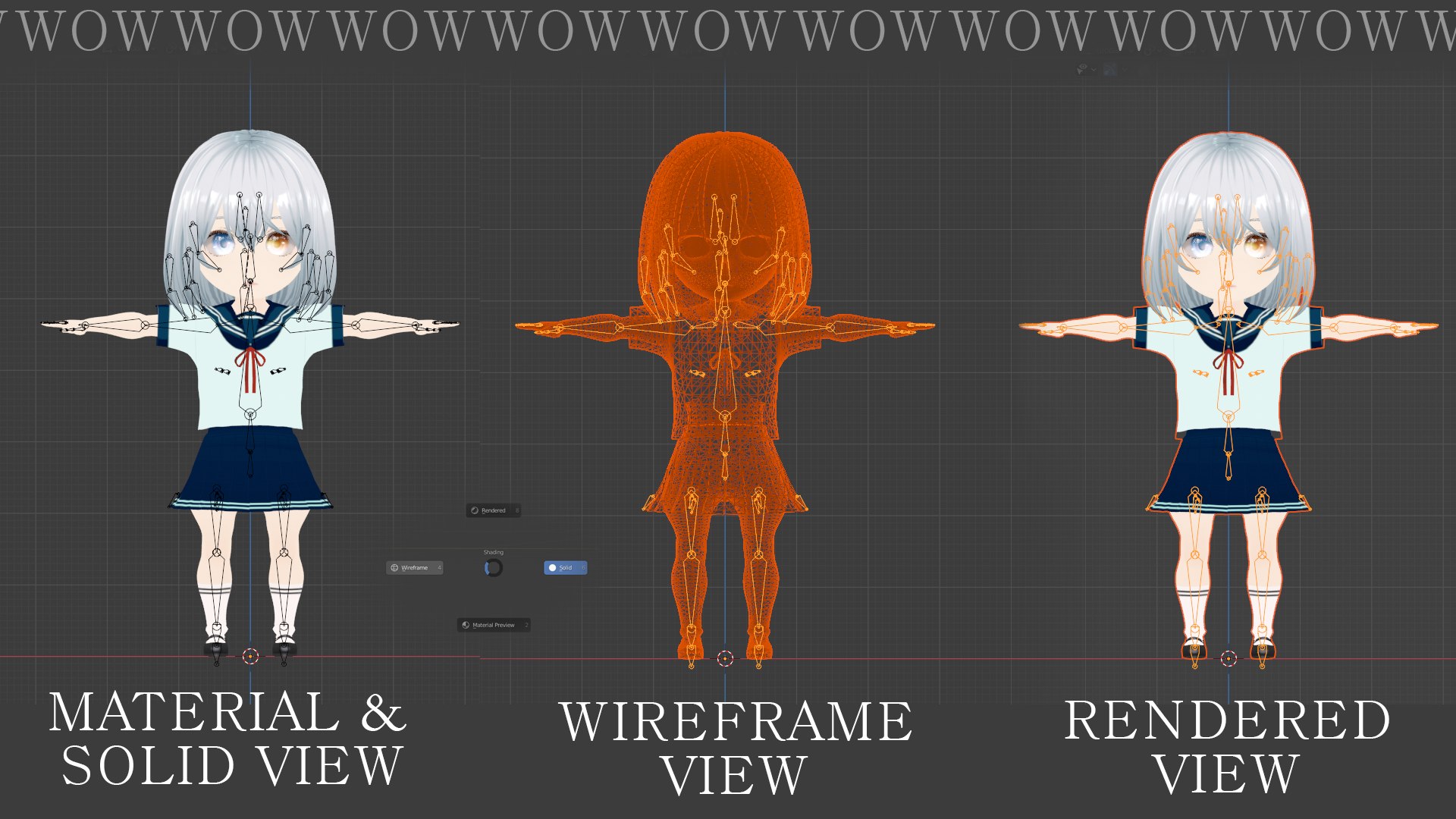 3D Cute Chibi Character Fully Rigged - TurboSquid 2429558