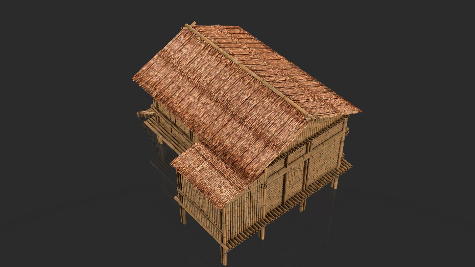 Bamboo House 6 - Jungle Hut 3D Model - TurboSquid 2342957
