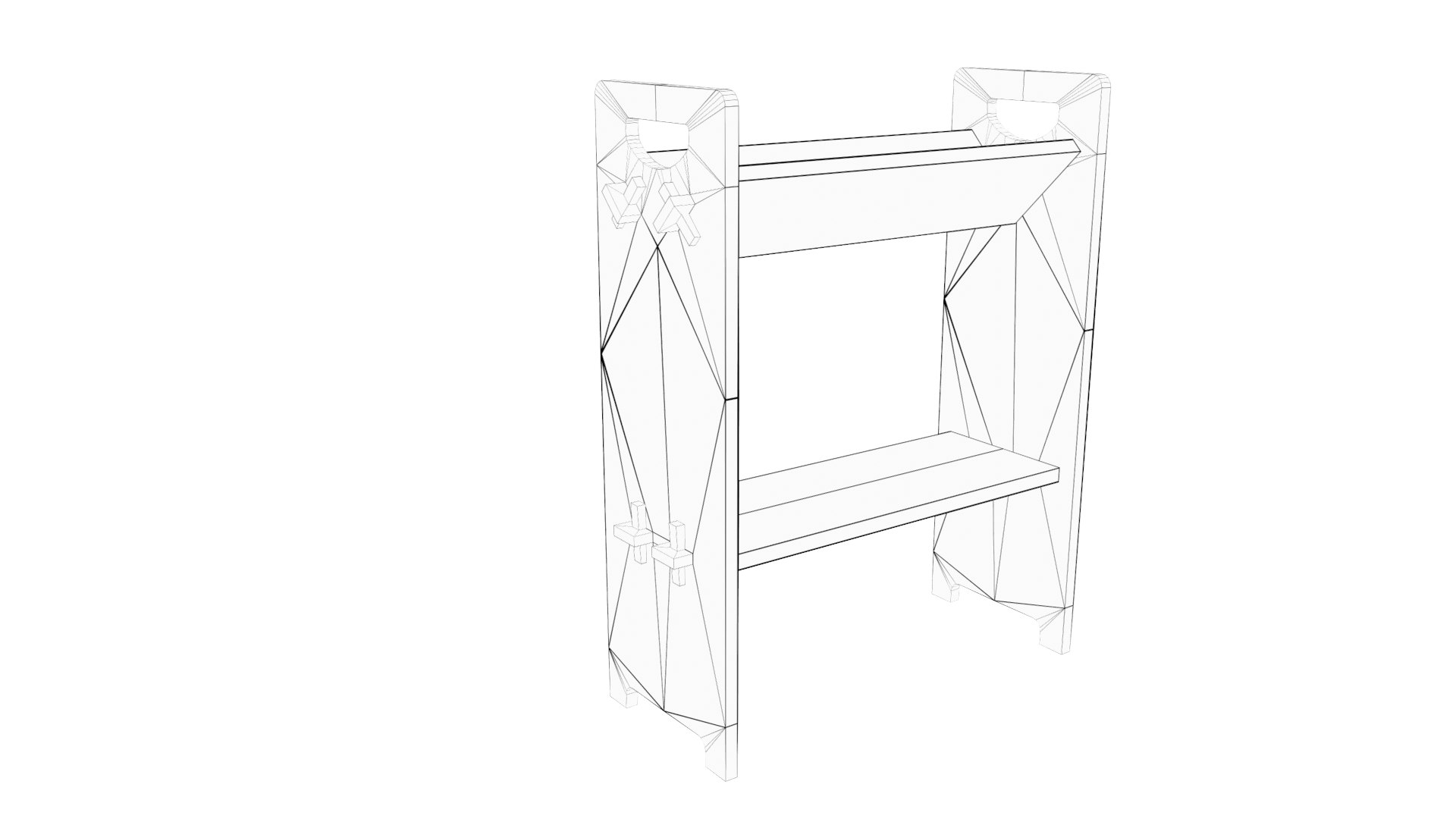 Book Rack 3D Model - TurboSquid 1970053