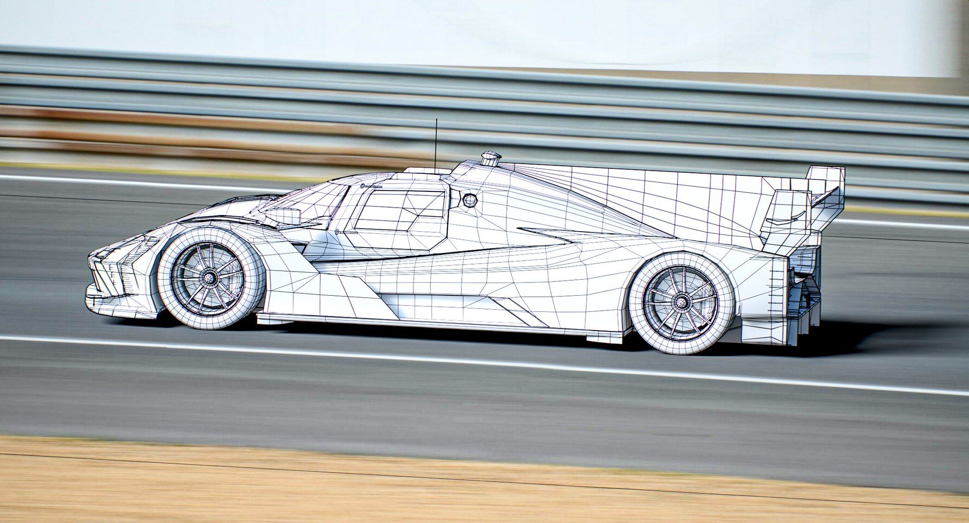Cadillac V-LMDh Hypercar Season 2023 model - TurboSquid 1979092